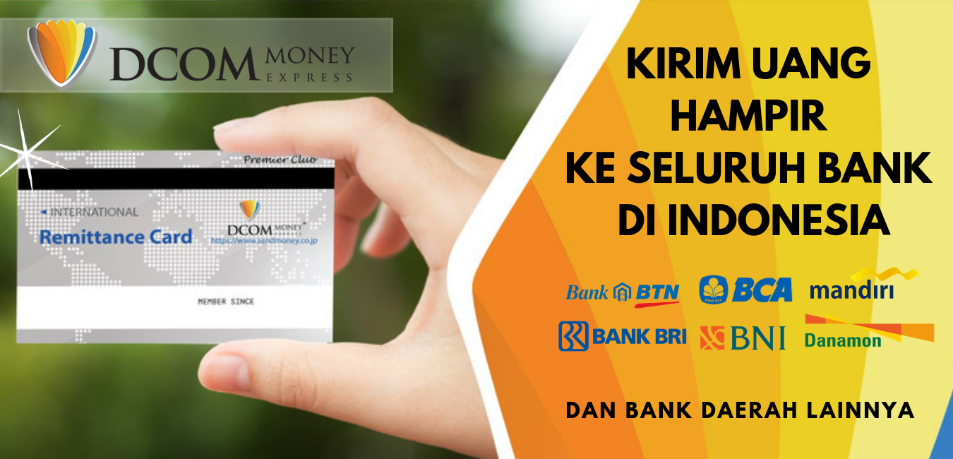 Layanan kirim uang keluar negeri DCOM MONEY EXPRESS